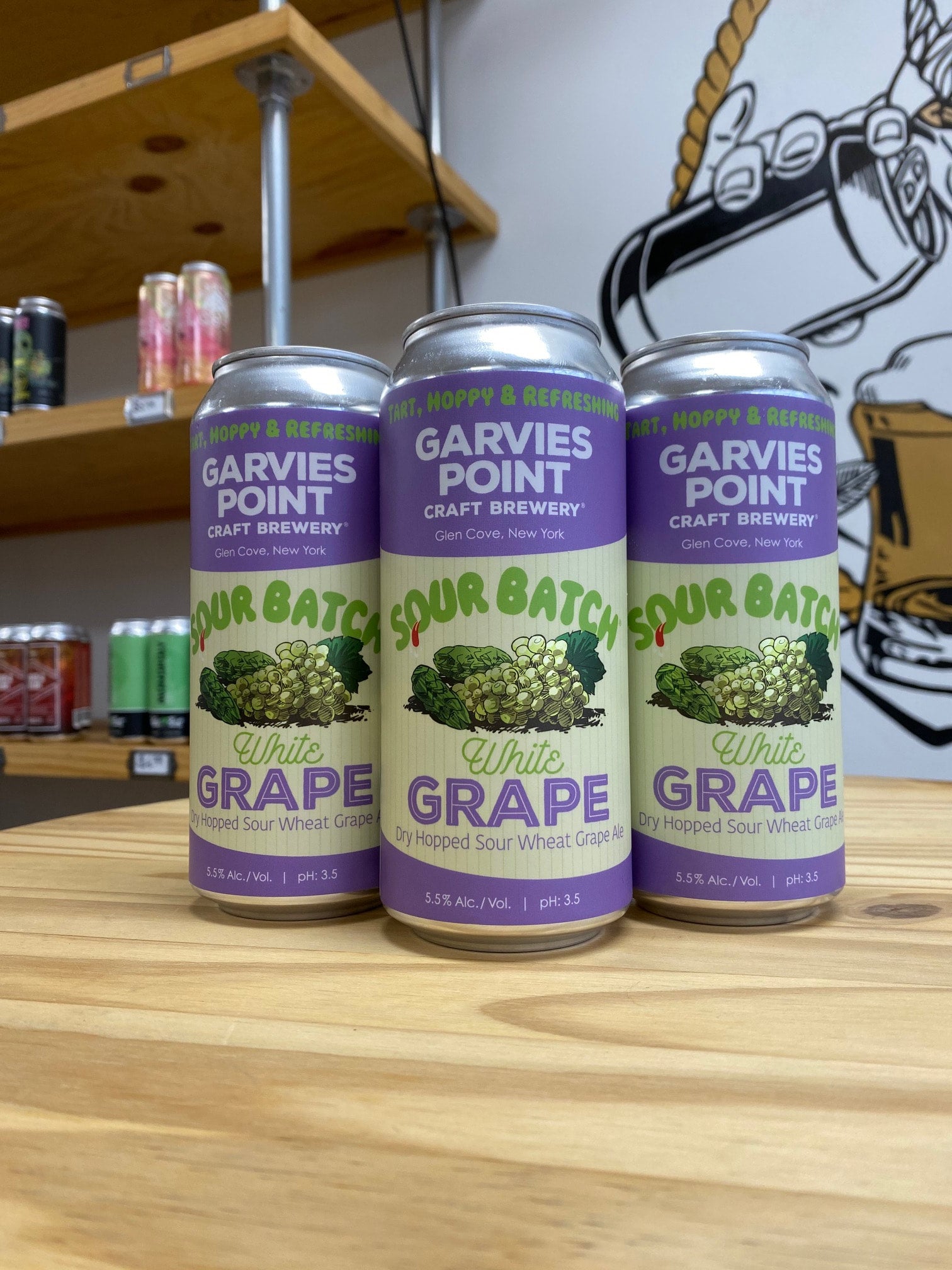 Garvies Point Sour Batch White Grape Sour - Fruited / 5.5% ABV / Glen ...